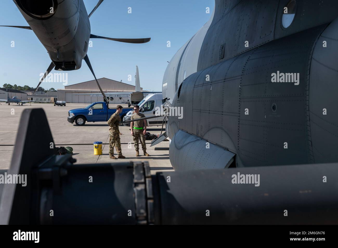 A U.S. Air Force aircrew with 4th Special Operations Squadron ...