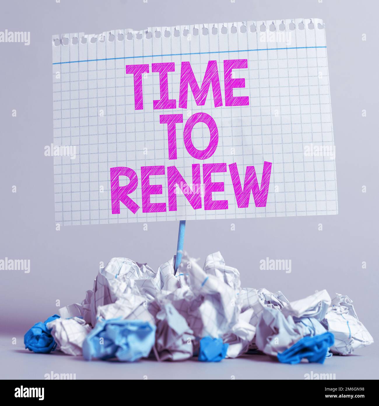 Text caption presenting Time To Renew. Word Written on Continue the ...