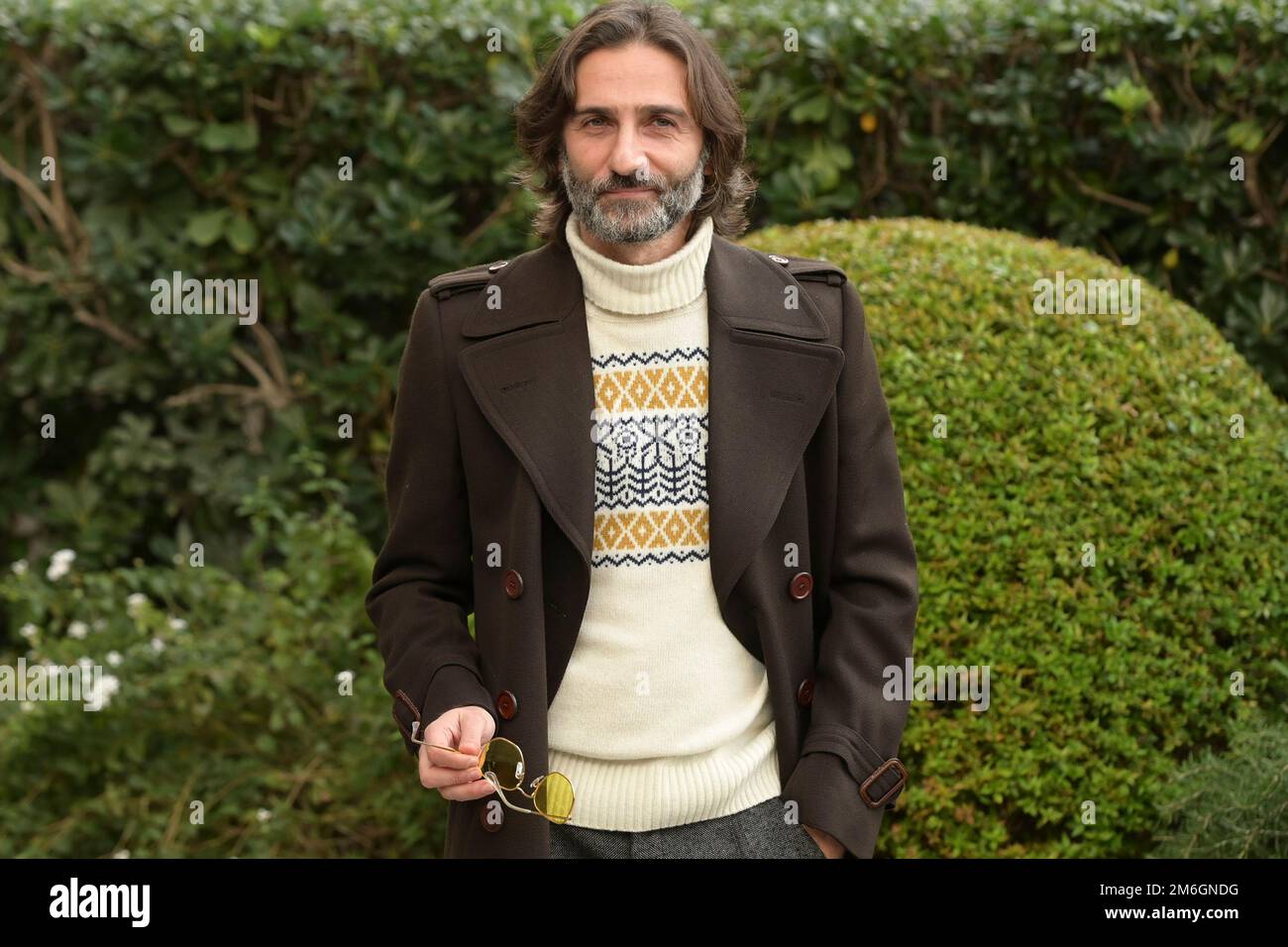 Andrea Di Maria attends the photocall of Rai series "Il nostro generale ...