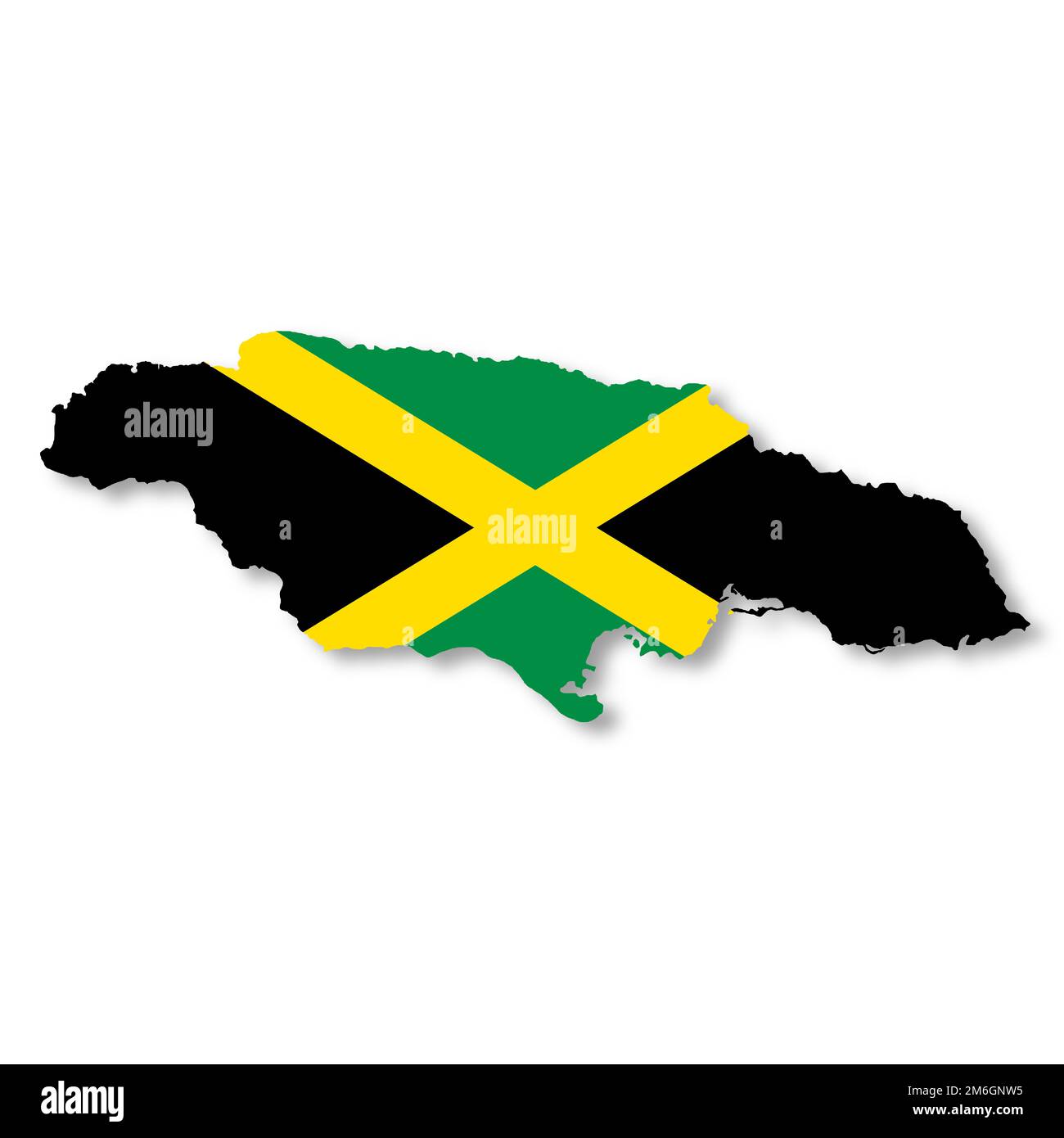 Country jamaica map hi-res stock photography and images - Alamy