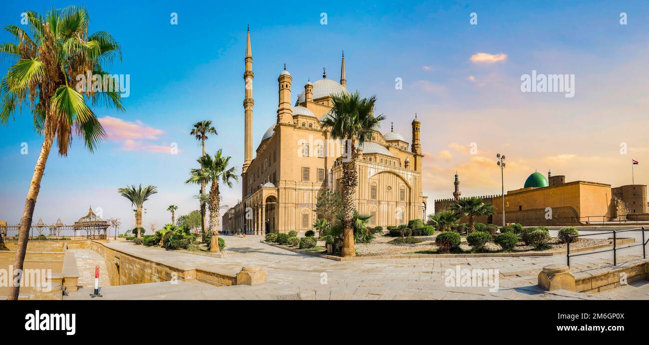 Sunset over mosque Stock Photo - Alamy