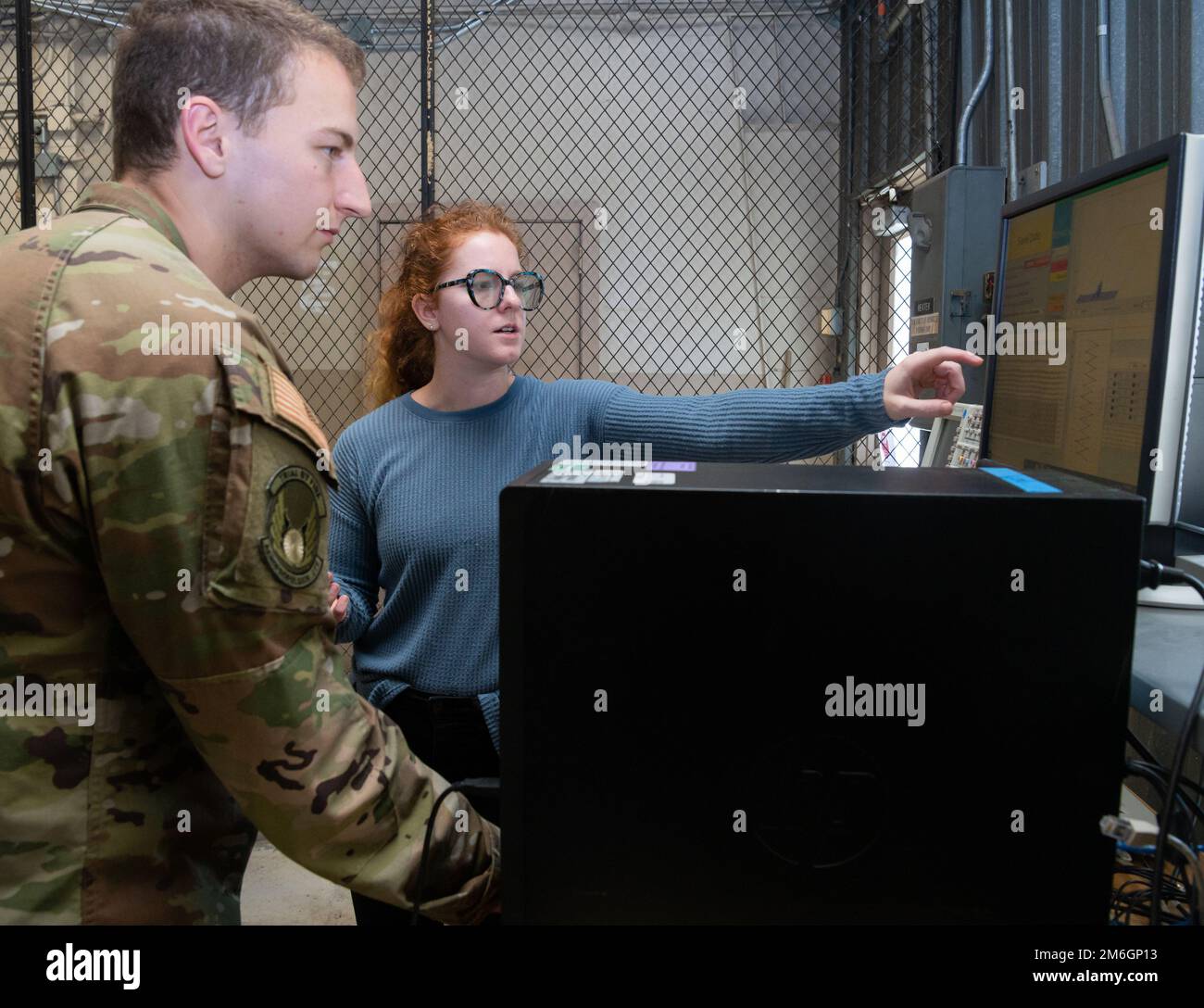 From left, Nicole Prieto, a test manager with the 717th Test Squadron ...