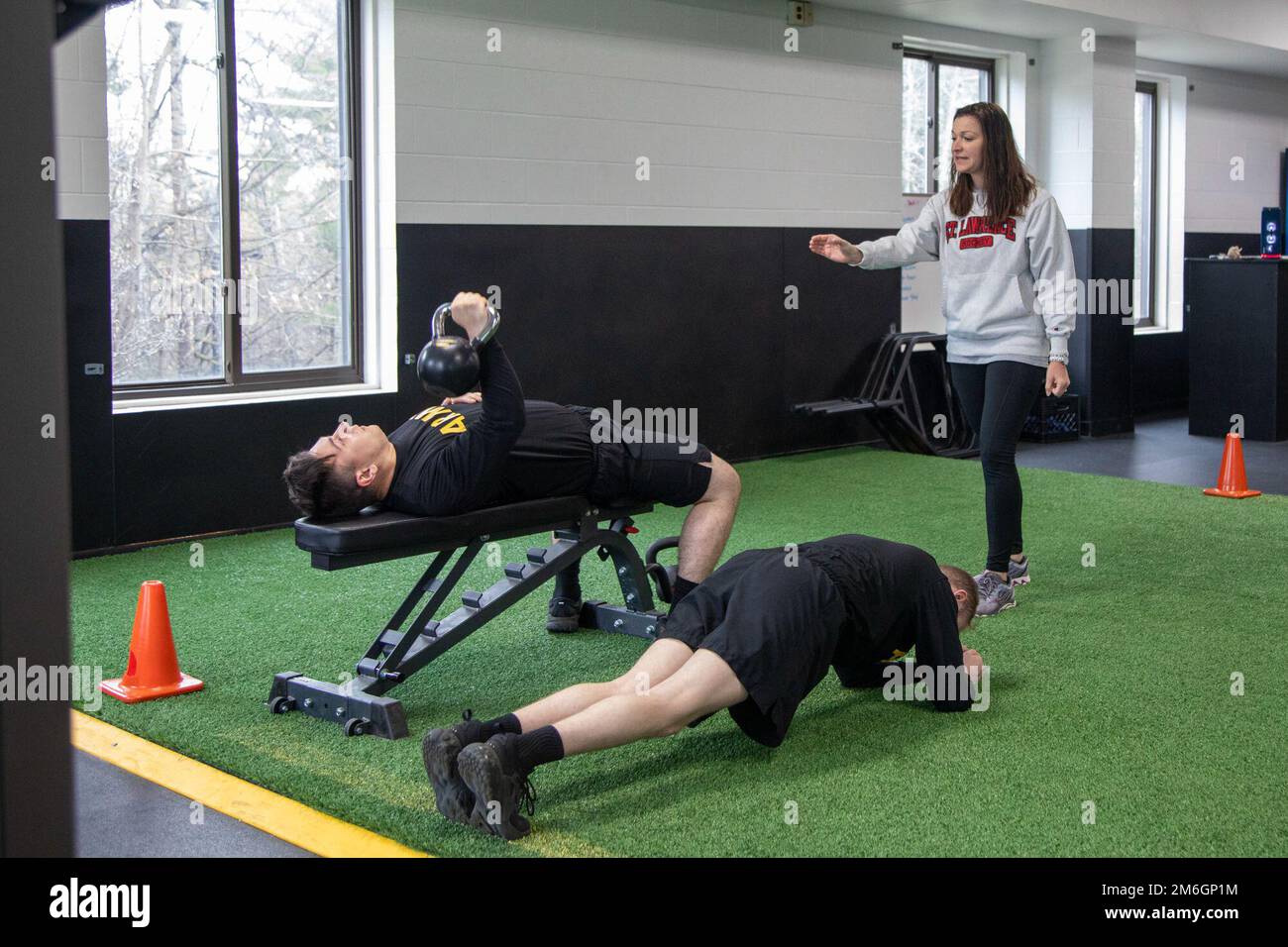 Rhonda Dusharm, a physical therapy assistant for the 10th Mountain ...