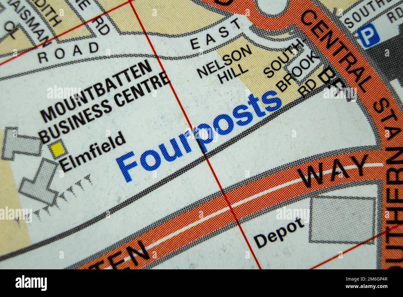 Southampton map hi-res stock photography and images - Alamy