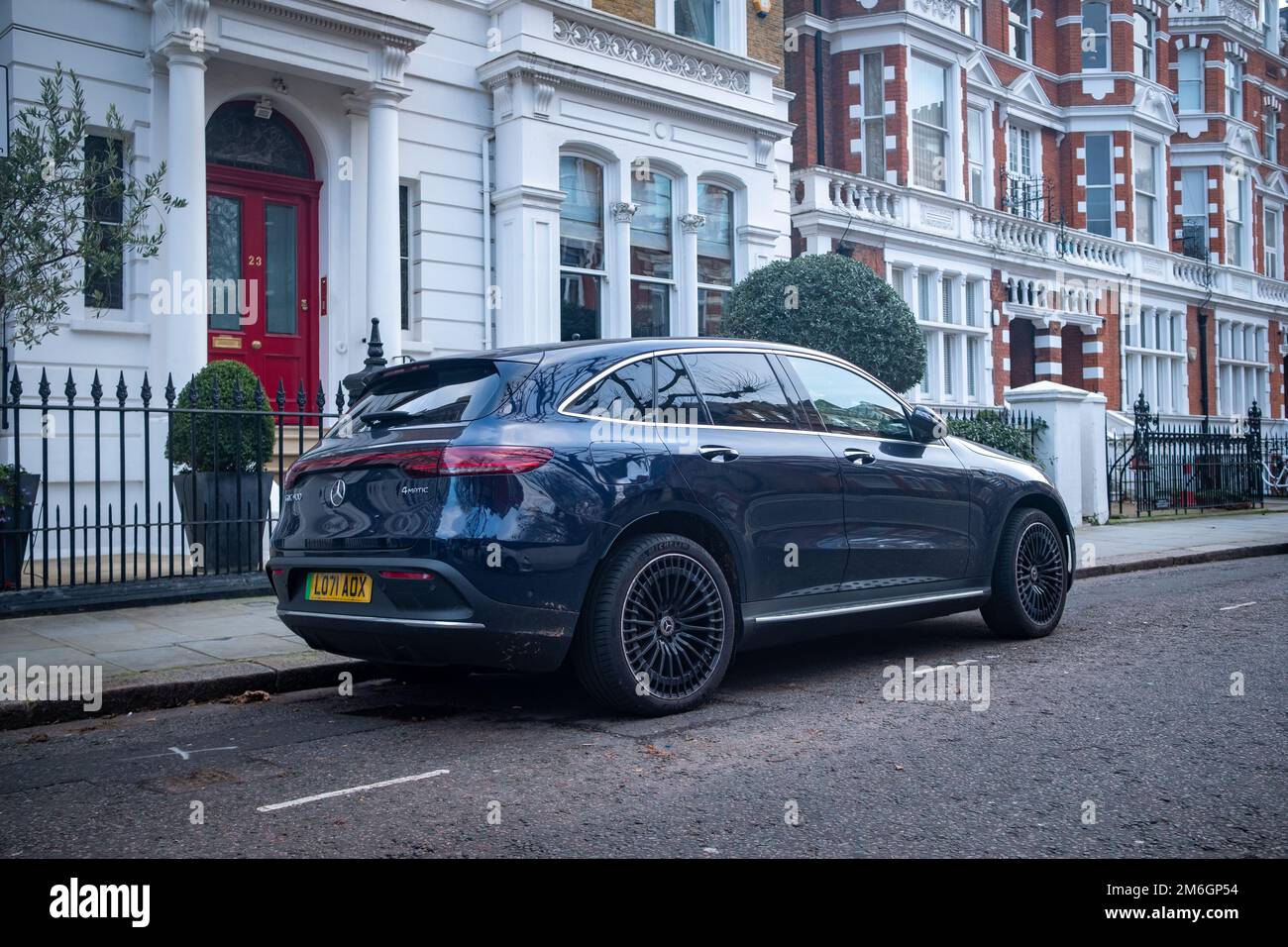 London- December 2022: Mercedes EQC 400 4 Matic AMG car parked on ...