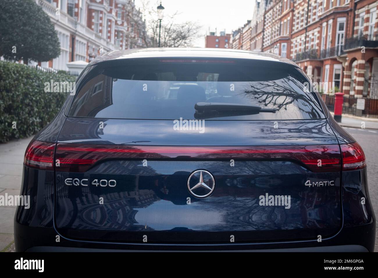 London- December 2022: Mercedes EQC 400 4 Matic AMG car parked on ...