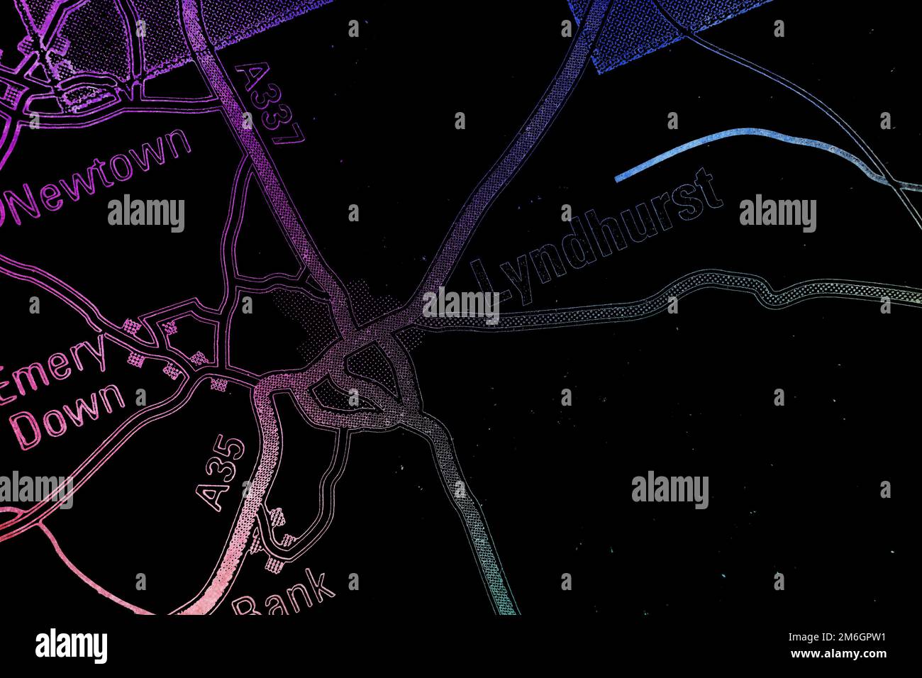 Map of lyndhurst hi-res stock photography and images - Alamy