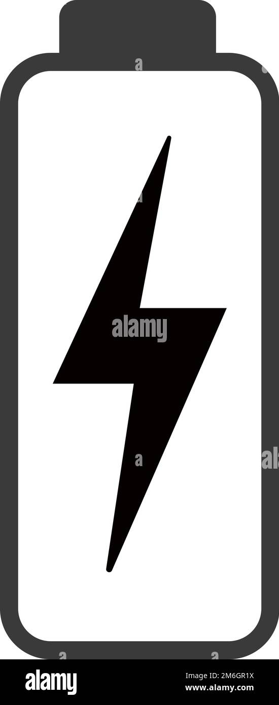 Low battery sticker icon sign for mobile concept and web design with a ...