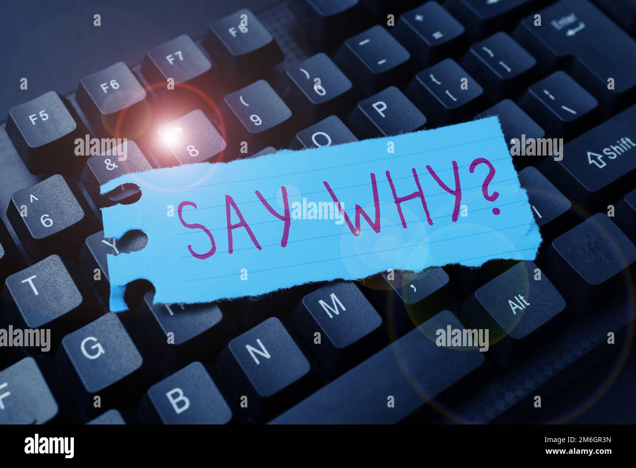 Inspiration showing sign Say Why. Concept meaning Give an explanation ...