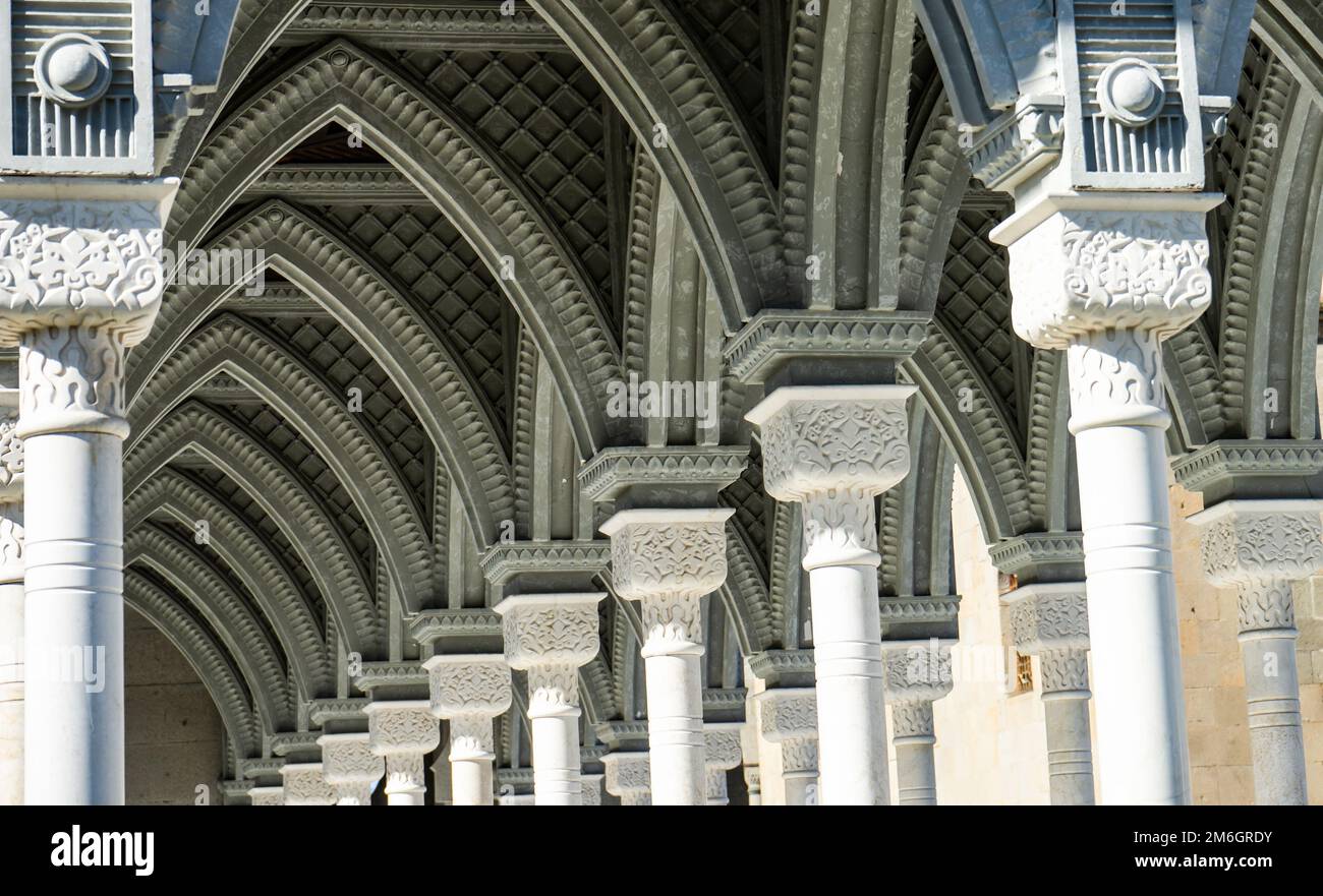 Architecture of medieval castle Rabati Stock Photo - Alamy