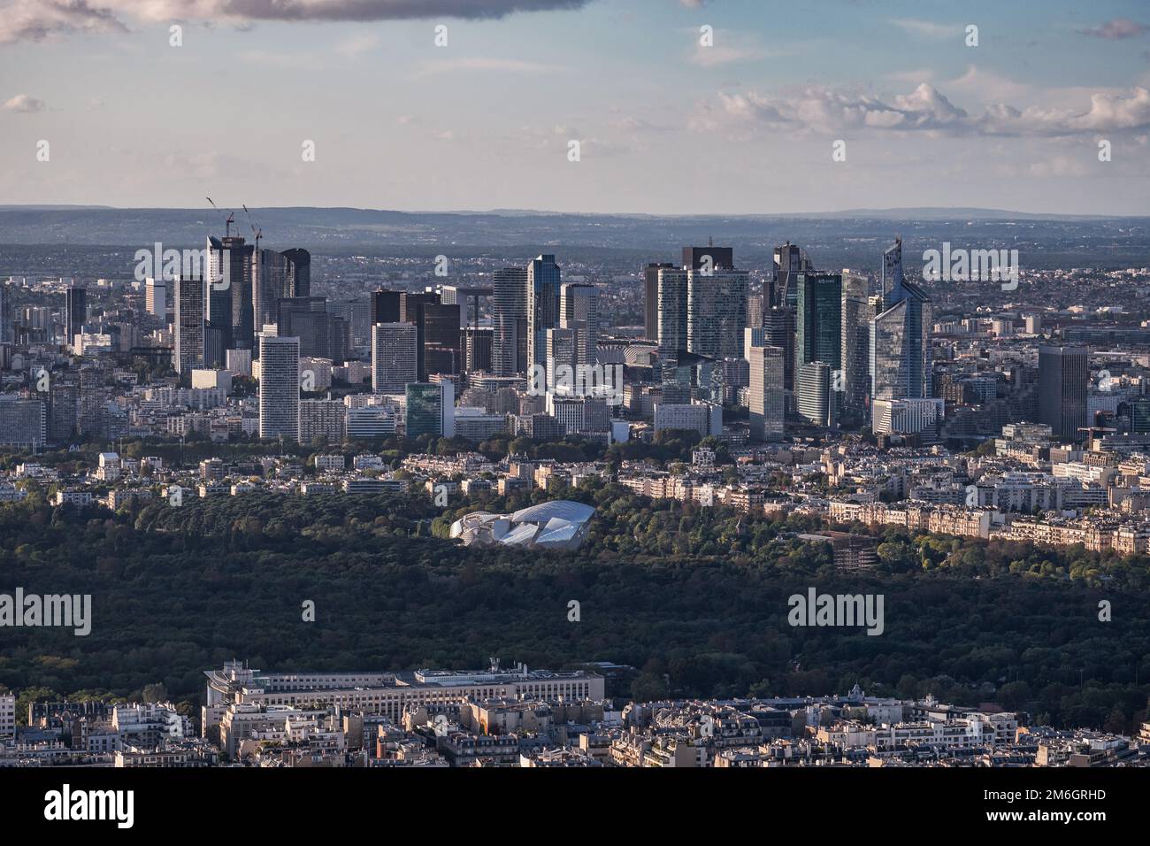 Panorama Aerial View - Skyline of Paris, France. A view from the top ...