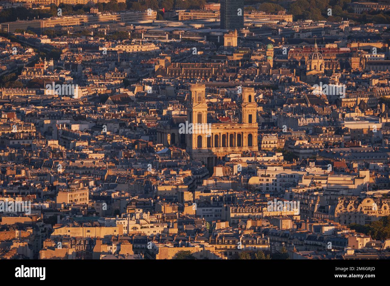 Panorama Aerial View - Skyline of Paris, France. A view from the top ...