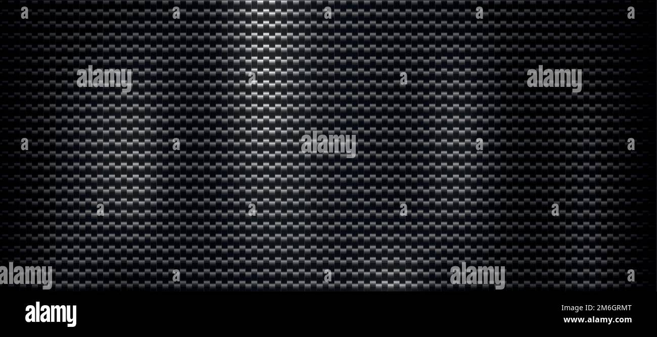 Panoramic dark carbon fiber texture with highlights - Vector ...