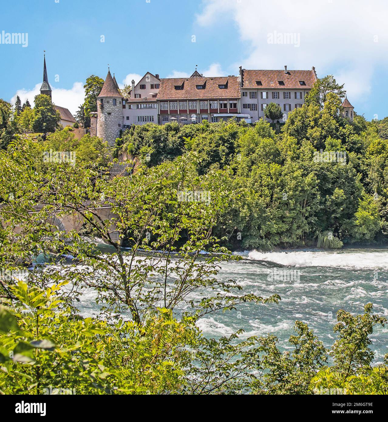 Schloss Laufen am Rheinfall, Schaffhausen, Switzerland Stock Photo - Alamy