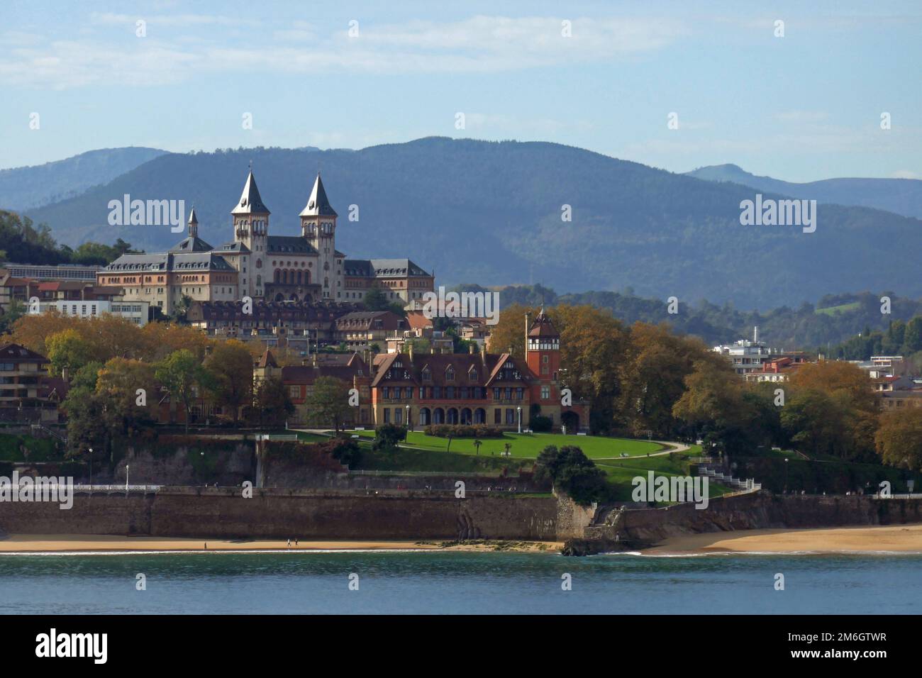 Summer residence of queen maria christina of aust hi-res stock ...