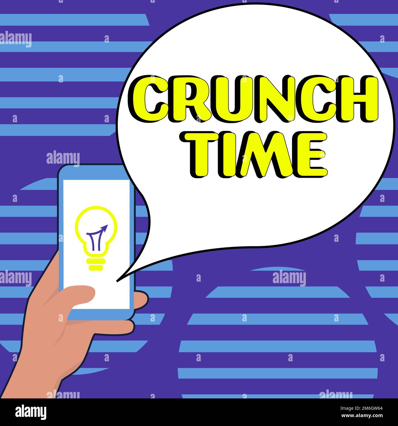 Conceptual display Crunch Time. Business showcase period when pressure ...