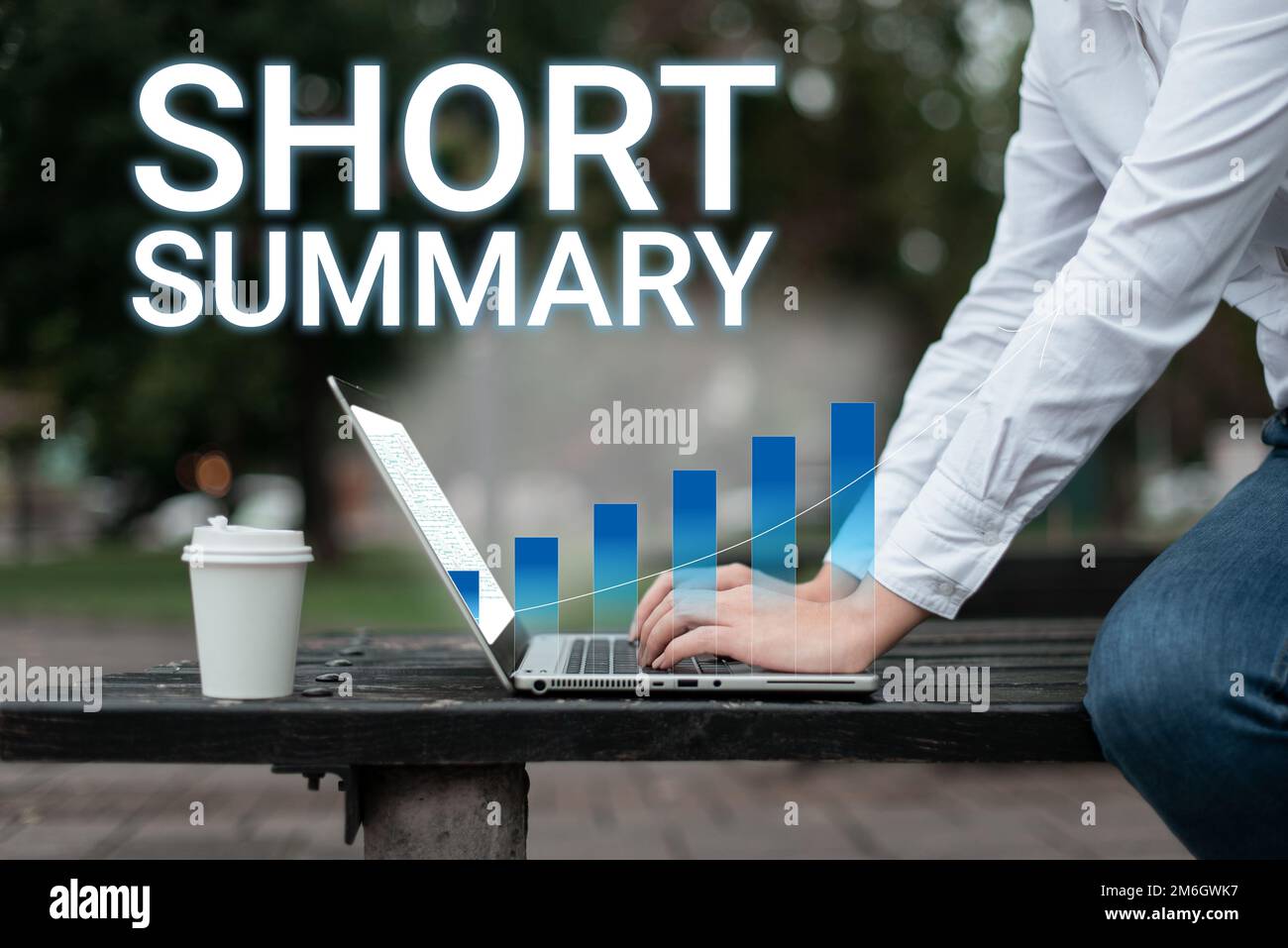 Handwriting Text Short Summary Internet Concept Brief Statement Of Main Points Clear Stock