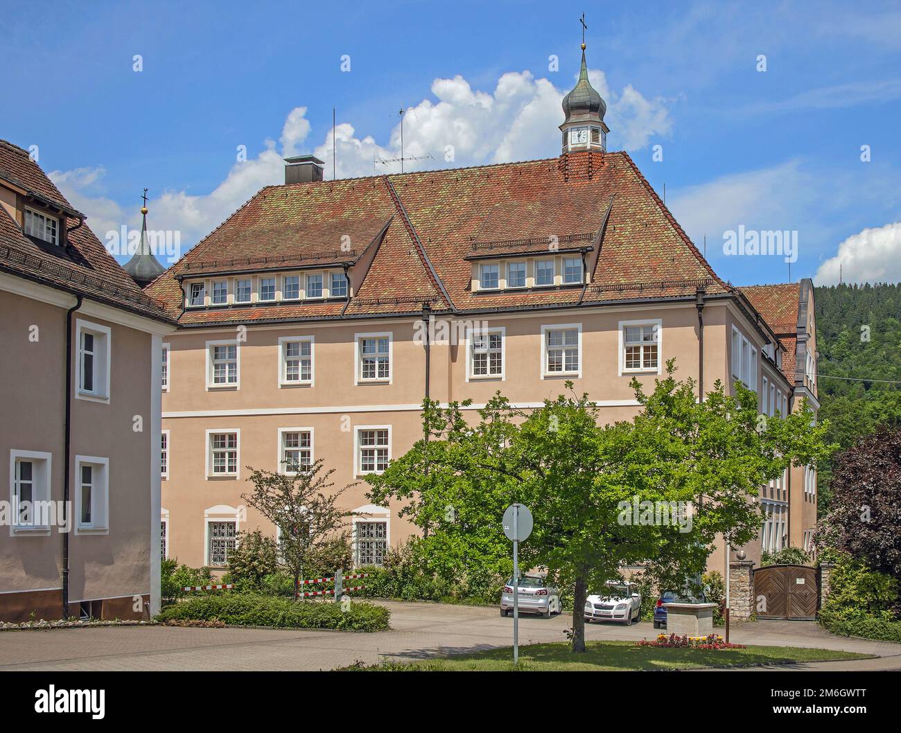 Side wing, Beuron Monastery in the Danube Valley Stock Photo - Alamy