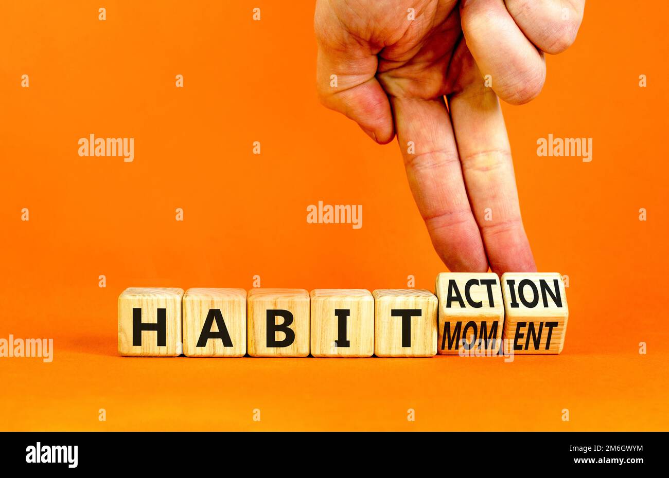 Habit action and moment symbol. Concept words Habit action Habit moment ...