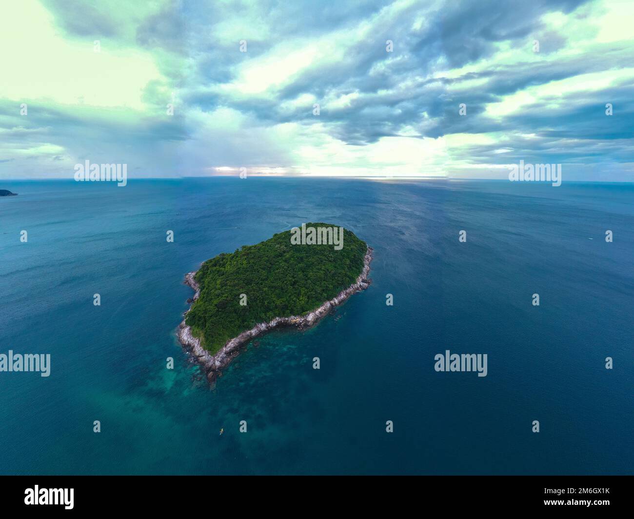 Aerial island view of Ko Man, Thailand Stock Photo - Alamy