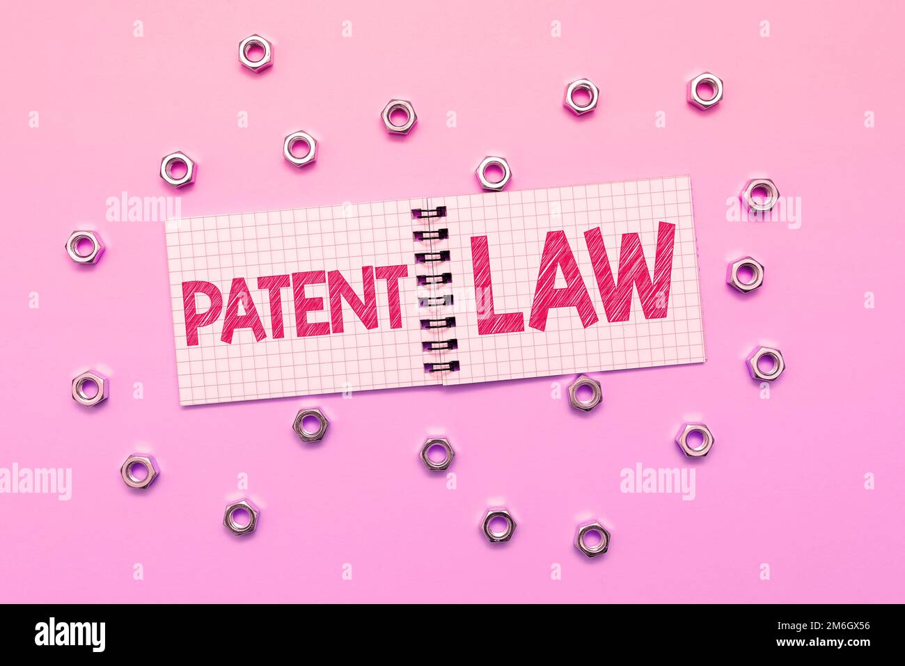 Text showing inspiration Patent Law. Word for deals with an inventor's ...