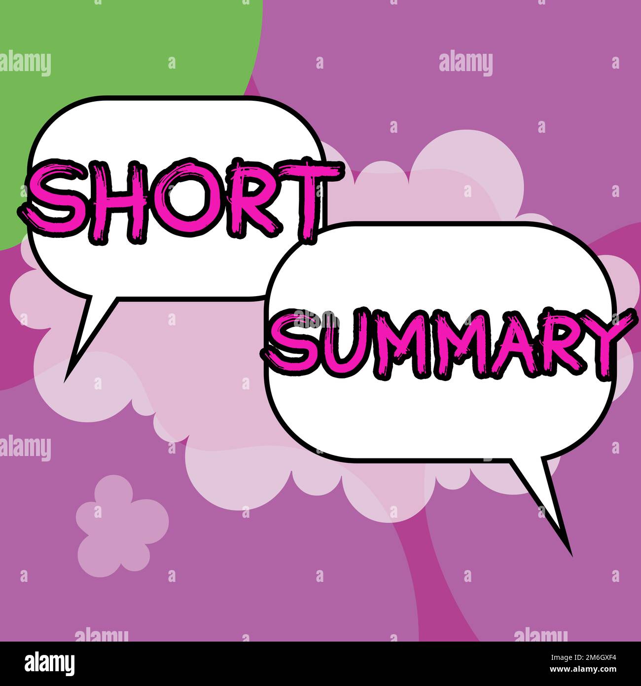 Sign displaying Short Summary. Word Written on Brief statement of main ...