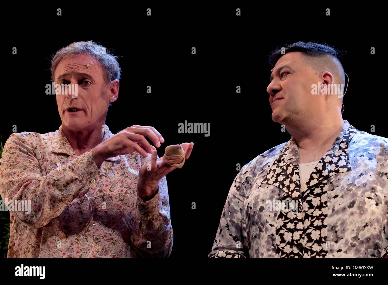 Madrid, Spain, 04.01.2023.- Daniel Freire and Omar Calicchio take ...