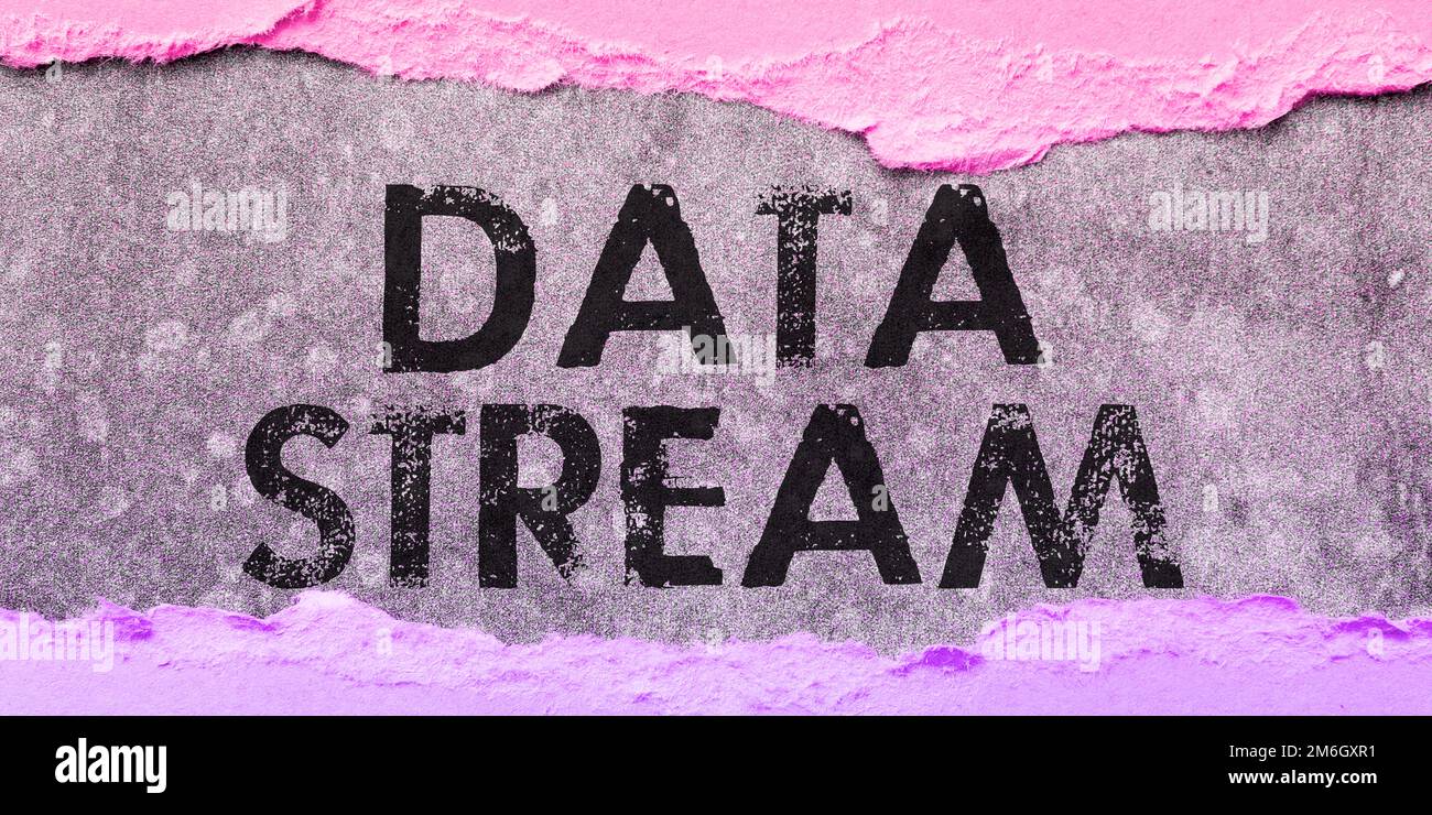 Writing Displaying Text Data Stream Business Concept Sequence Of Digitally Encoded Coherent