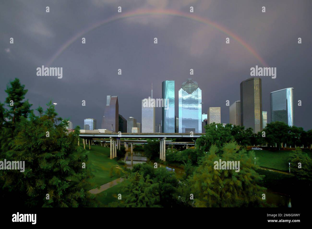 Houston downtown buildings at dusk hi-res stock photography and images ...