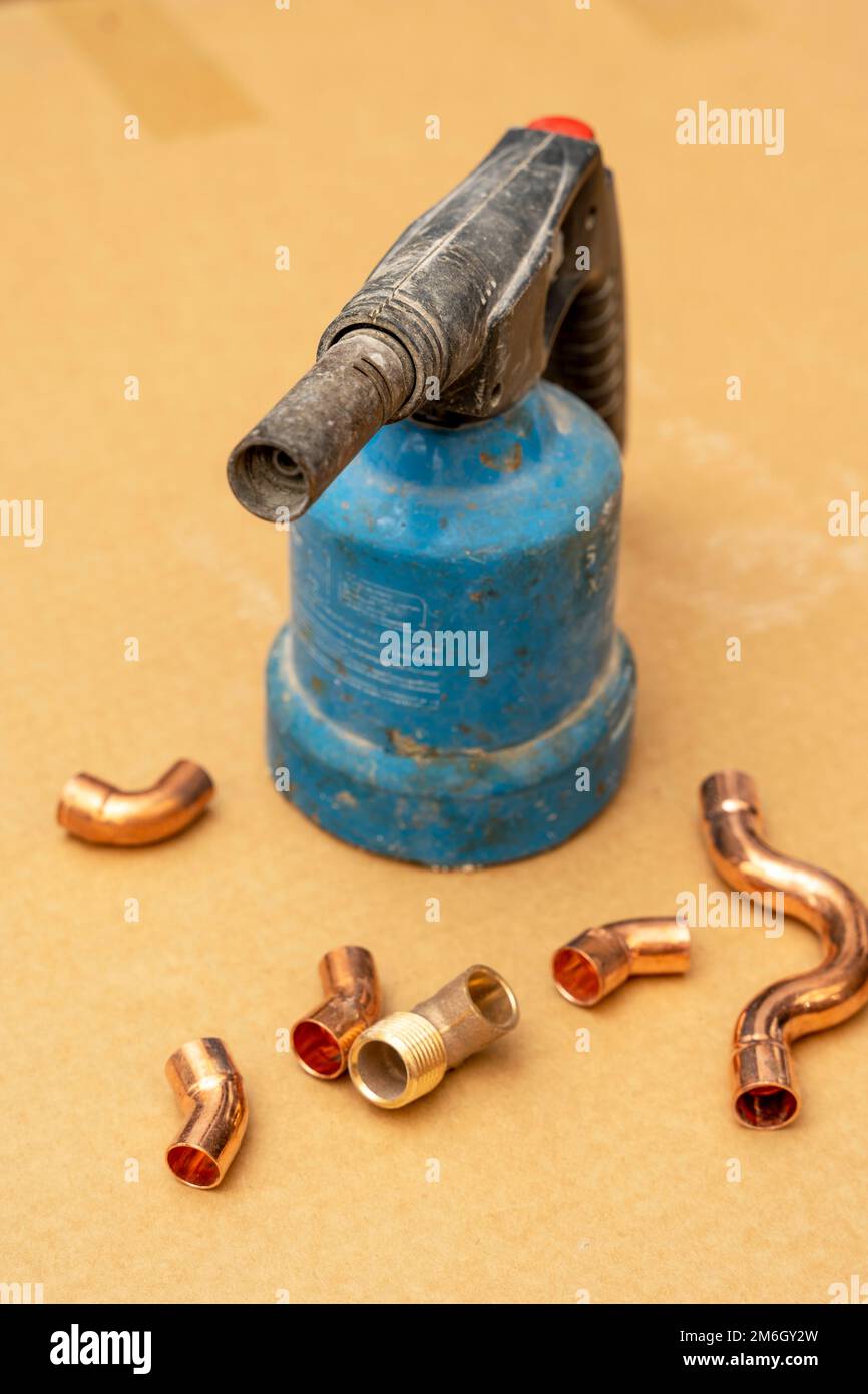 A large bundle of iron construction fittings in close-up Stock Photo ...