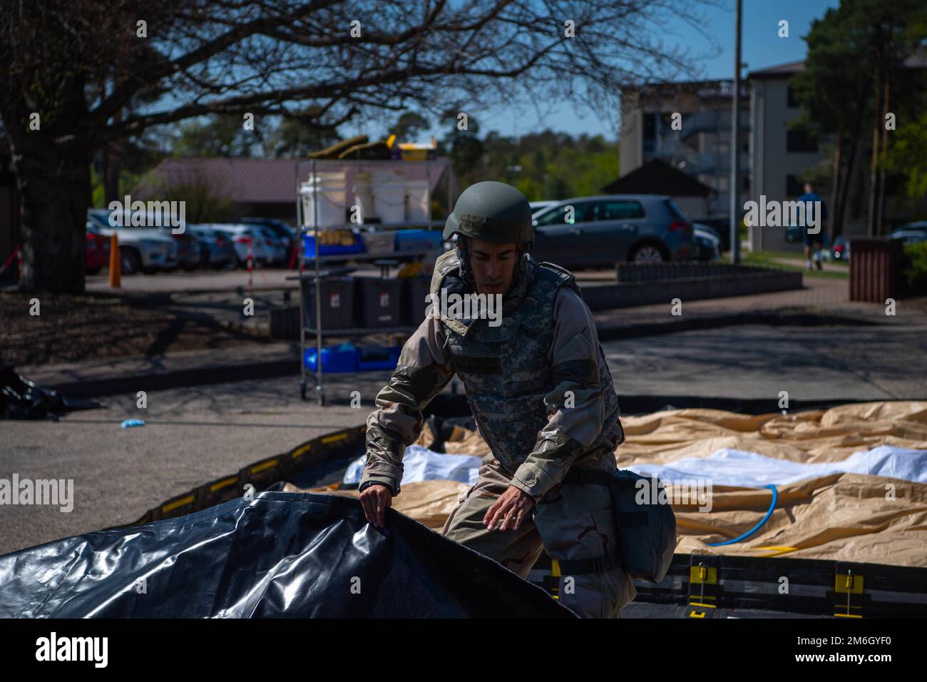 U.S. Air Force Maj. Caleb Rink, assigned to the 86th Medical Group ...