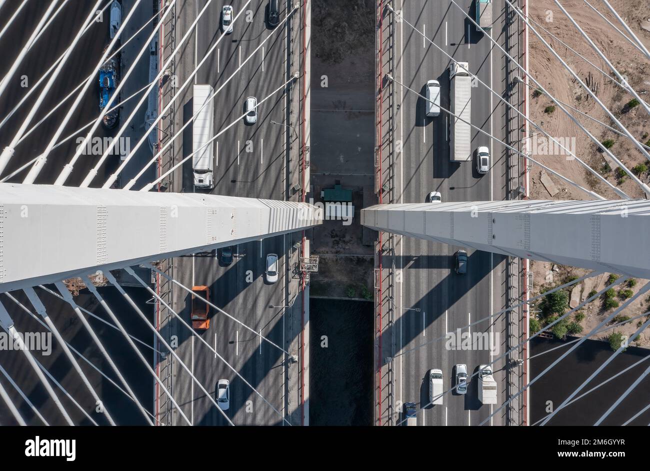 Cable bridge saint petersburg hi-res stock photography and images - Alamy