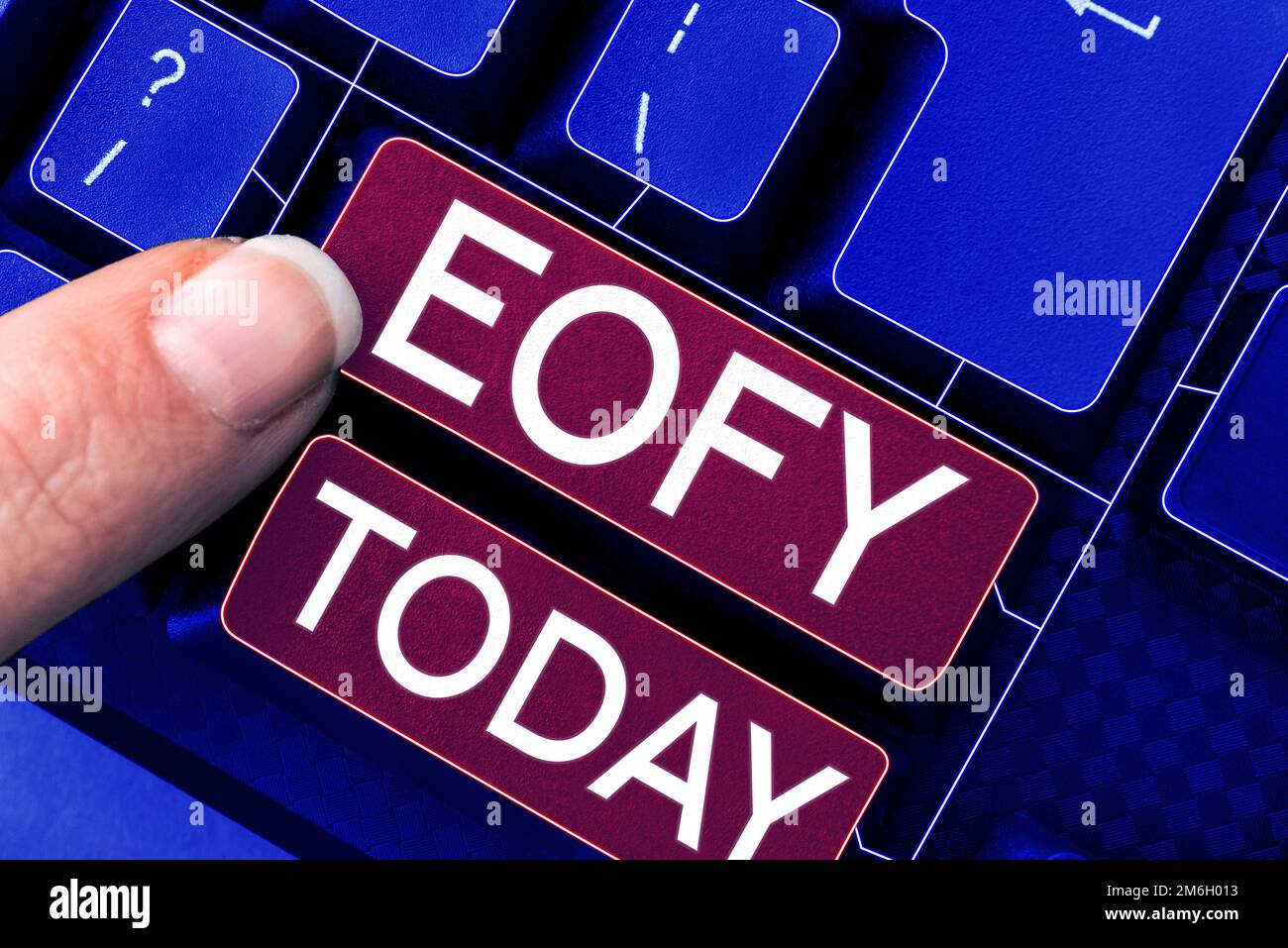 Hand writing sign Eofy. Word Written on a mega sale held on an end of a ...