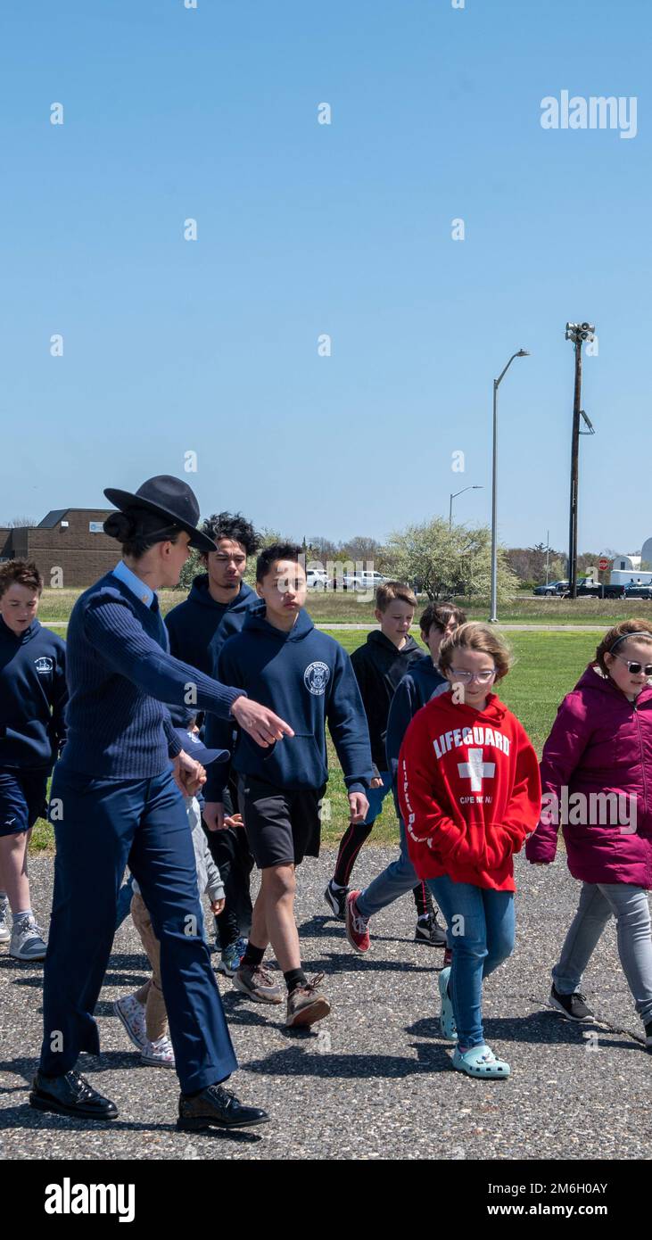 Personnel at U.S. Coast Guard Training Center Cape May, N.J., and their ...