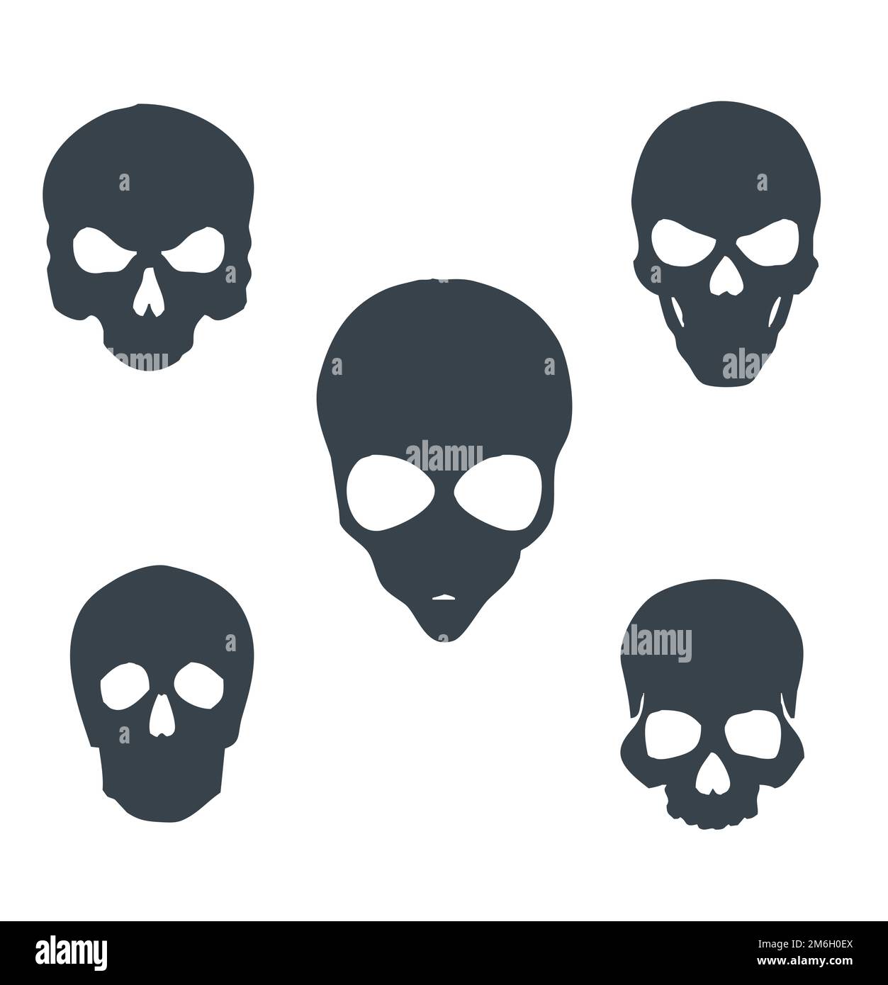 Skulls pattern Stock Vector Images - Alamy