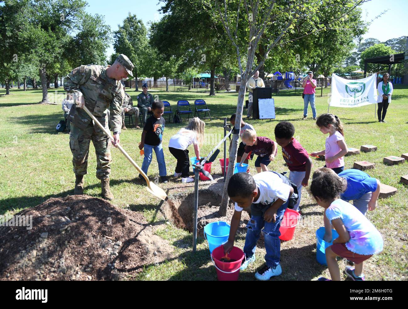 Child development center tree planting hi-res stock photography and ...