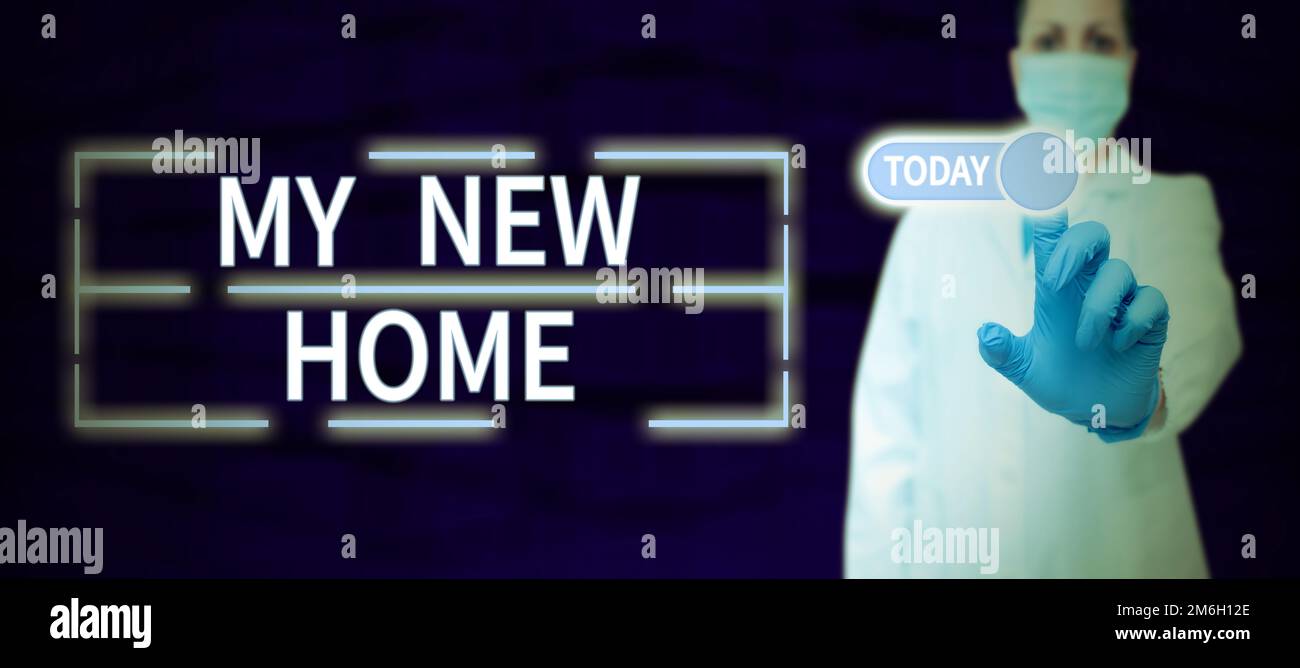 Conceptual caption My New Home. Internet Concept Relocation moving to ... Conceptual caption My New Home. Internet Concept Relocation moving to ...