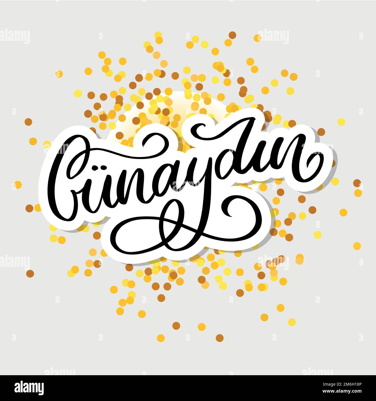 Good morning letter in abstract style on black background. Creative ...