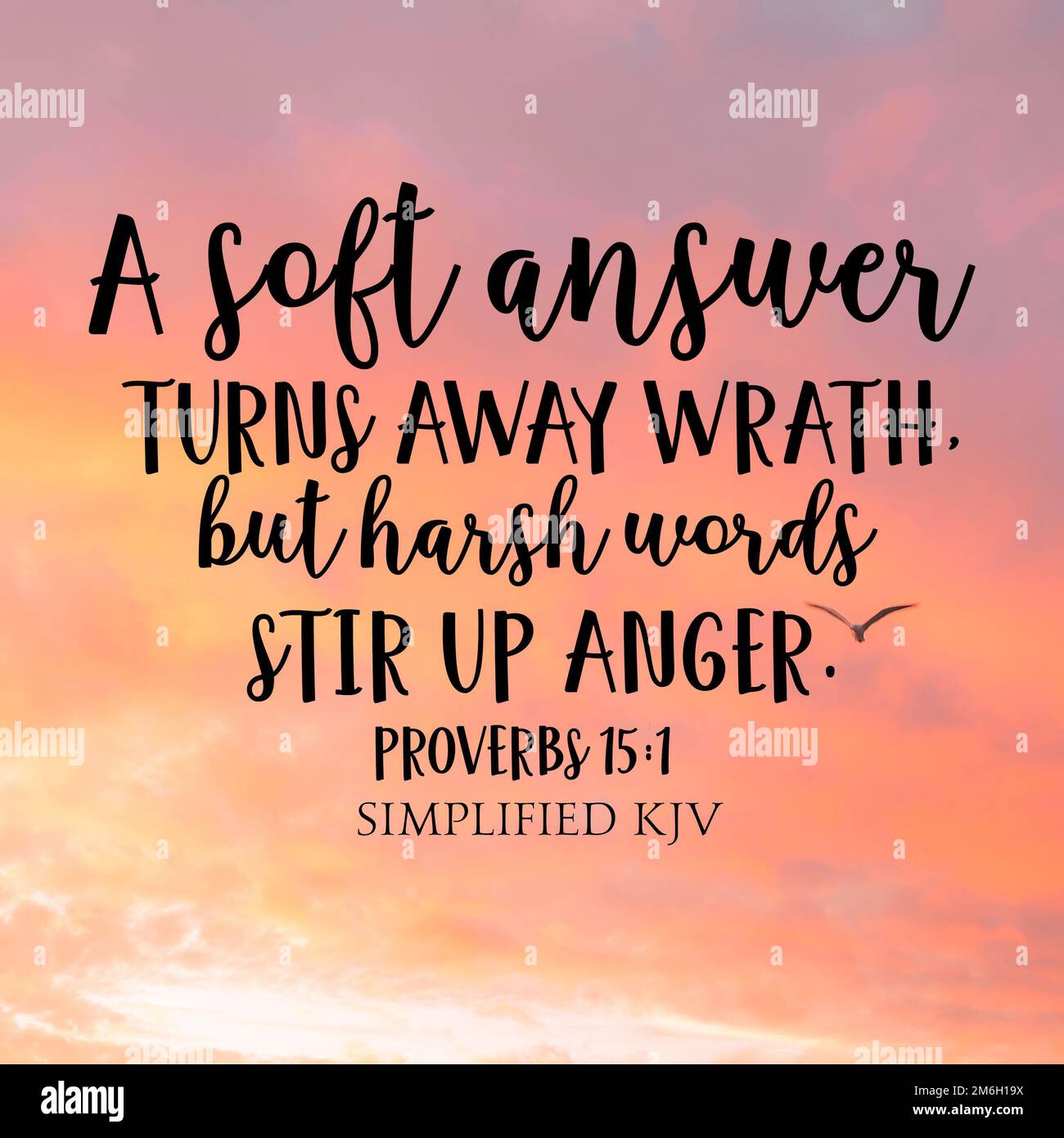Proverbs 15:1 A soft answer turns away wrath, but harsh words stir up ...