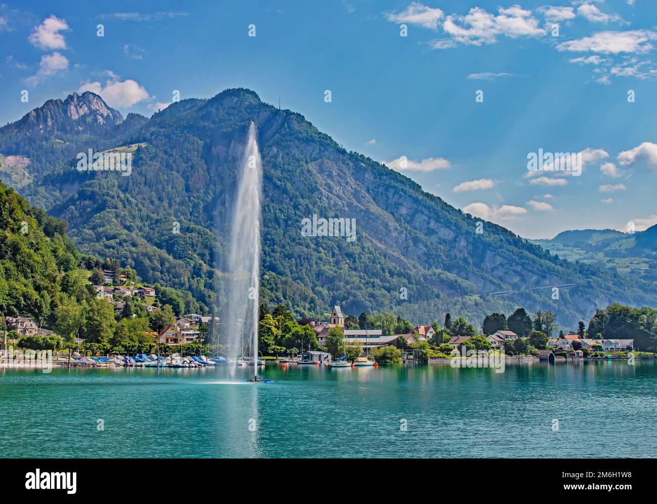 Weesen, on the lake walensee hi-res stock photography and images - Alamy