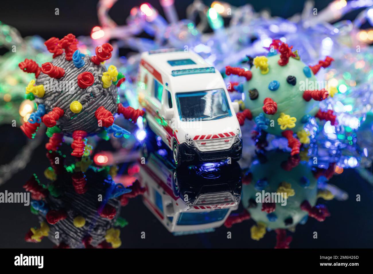 The fight of doctors with covid-19 does not stop even on holidays Stock ...