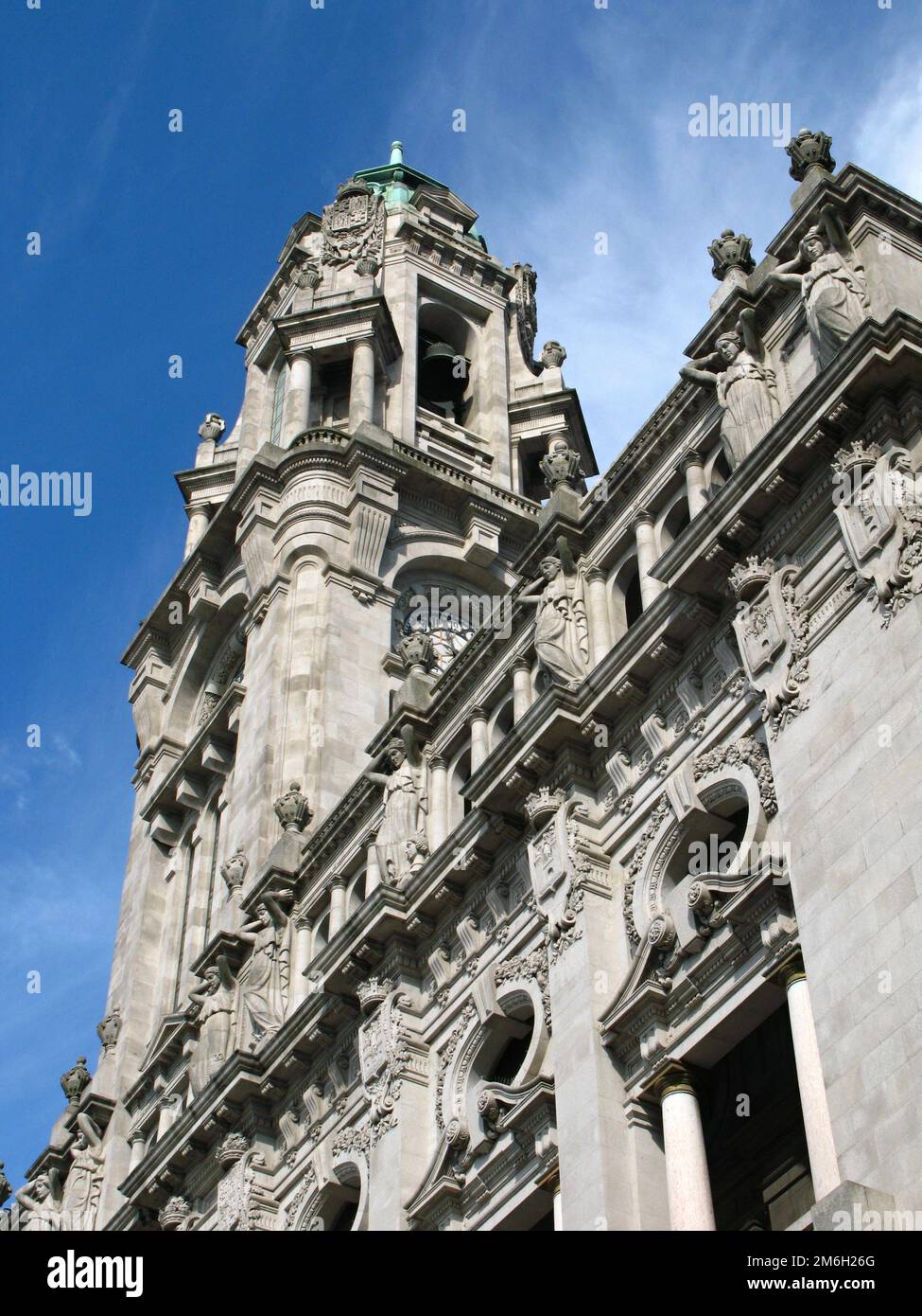 Tower and facade of Porto historic city hall - Portugal Stock Photo - Alamy