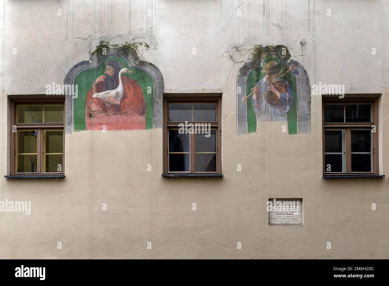 Historical building from the 16th century with murals, birthplace of ...