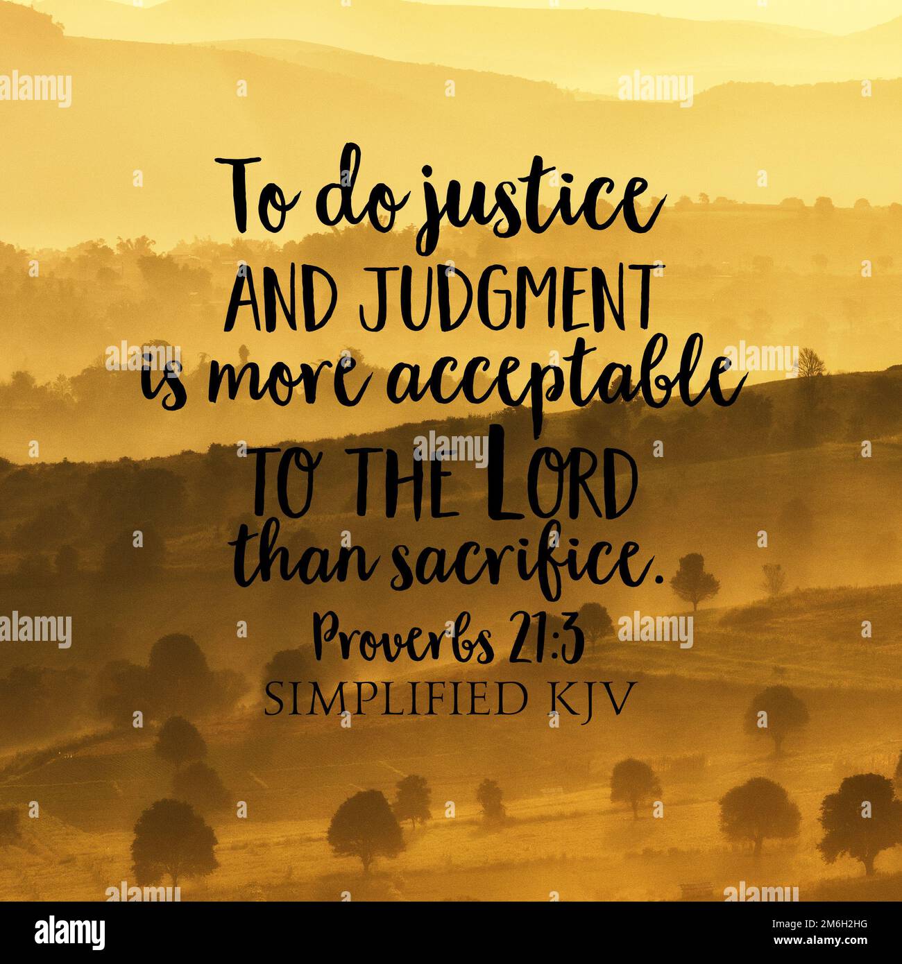 Proverbs 21:3 To do justice and judgment is more acceptable to the Lord than sacrifice Stock ...