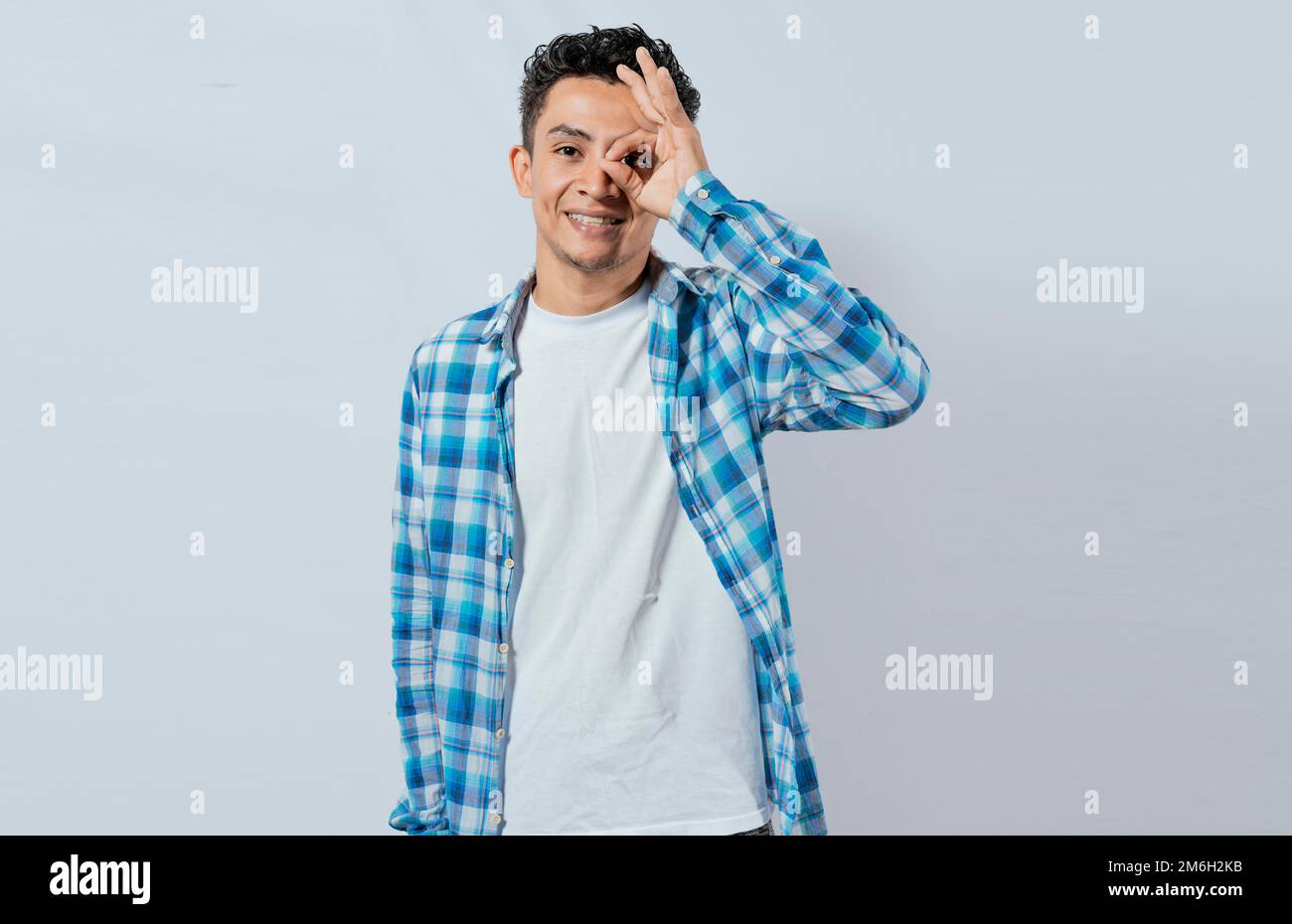 Man making the ok sign with fingers hi-res stock photography and images ...