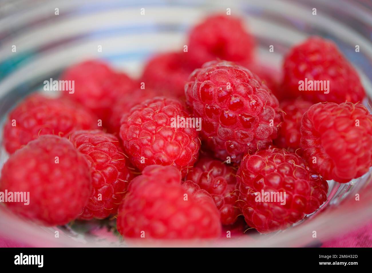 Raspberries (Rubus idaeus), healthy, vitamins, fruit, food photography ...