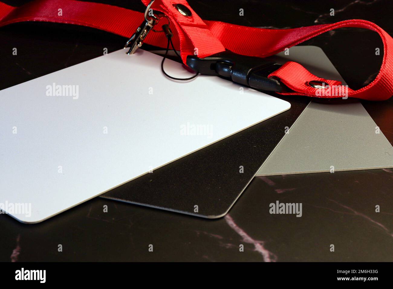 White and gray balance cards for photography and video Stock Photo - Alamy