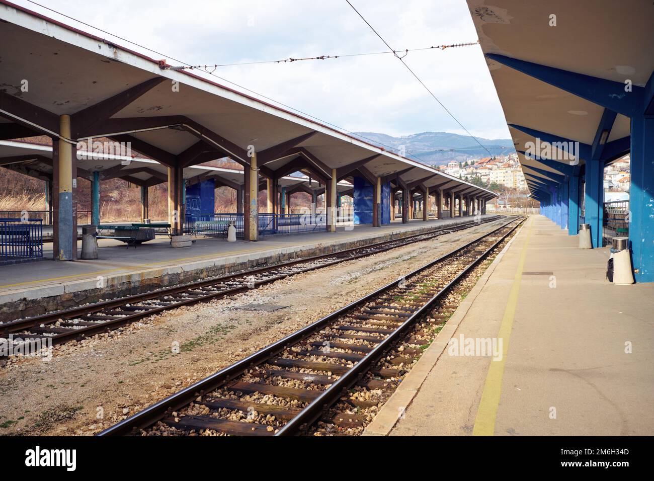 Sarajevo tranin station Stock Photo - Alamy