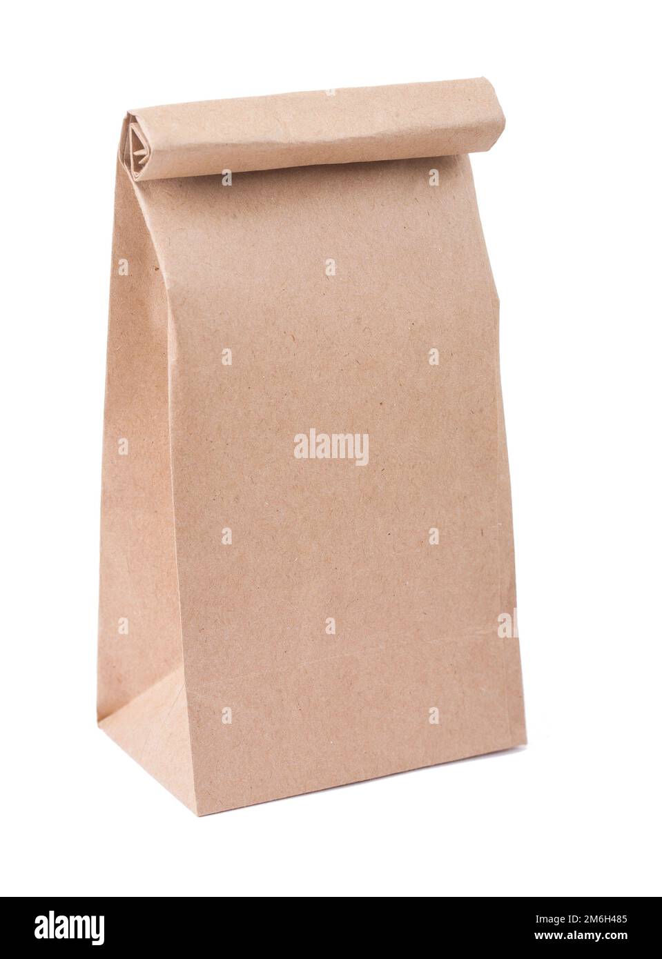 brown paper bag isolated on white background Stock Photo - Alamy