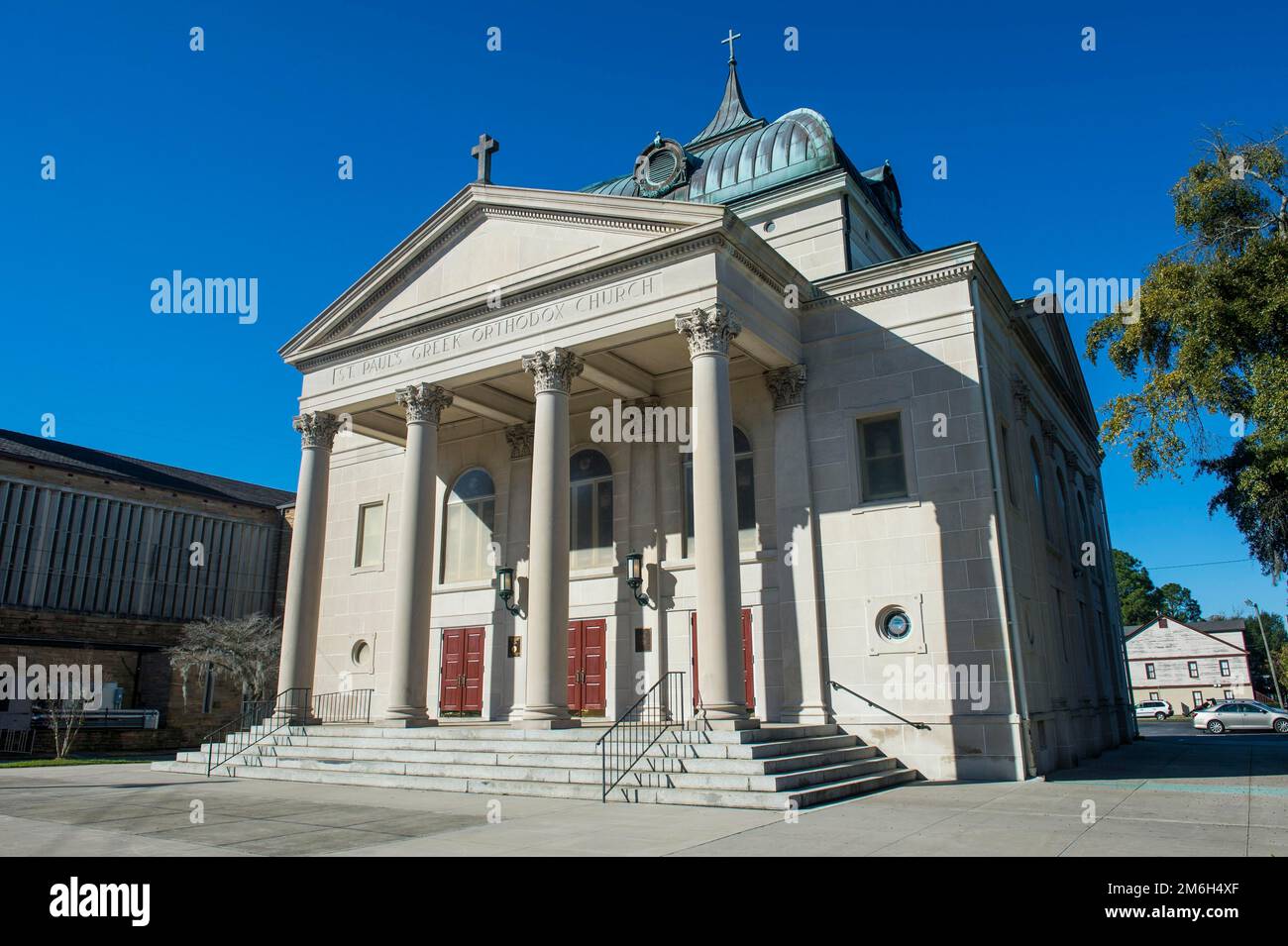 St. Pauls Greek Orthodox church, Savannah, Georgia, USA Stock Photo - Alamy